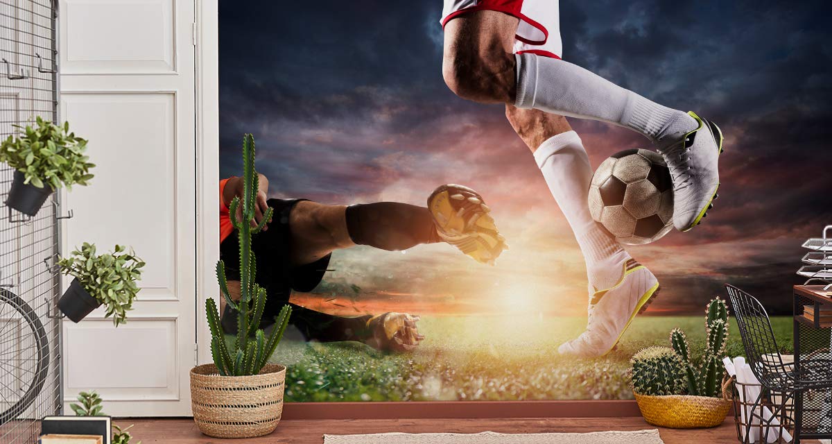 Minimalistic Soccer Athletes Wallpaper