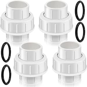 Amazon.com : PVC Unions - 4pcs 3/4" Socket x Socket PVC Union Couplings ...