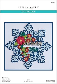 Amazon.com: Spellbinders S7-236 Snowflake Card Creator Etched Dies from ...