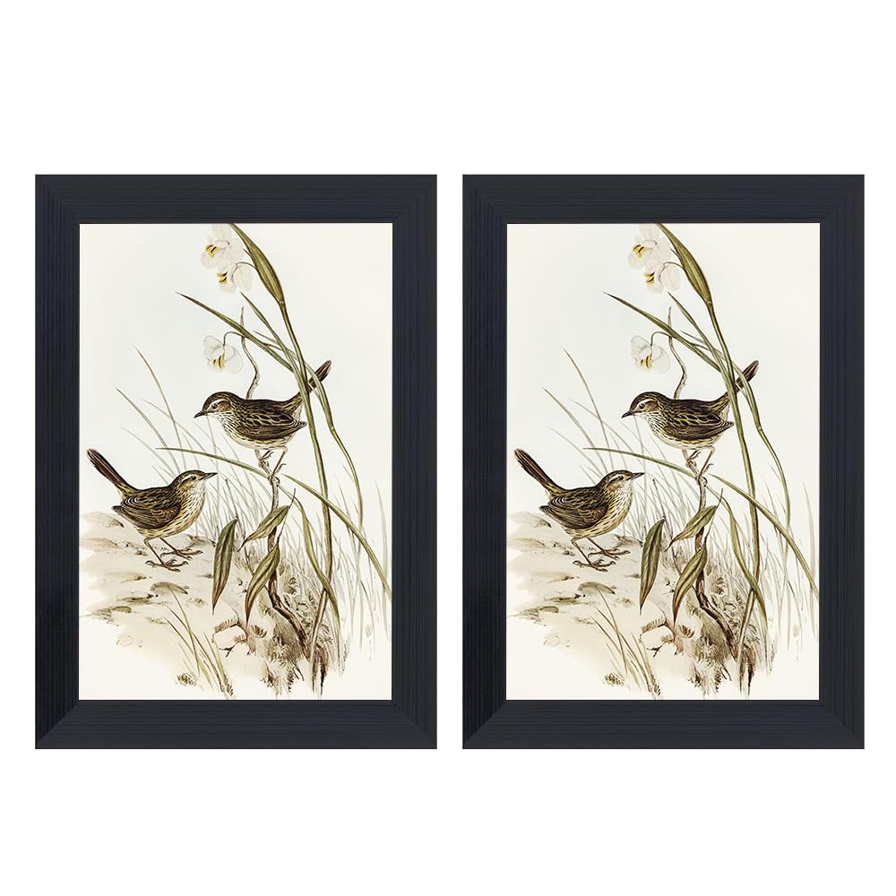 Set of 2 - Black 8" x 10" Picture Frame With Glass Front Frame ...