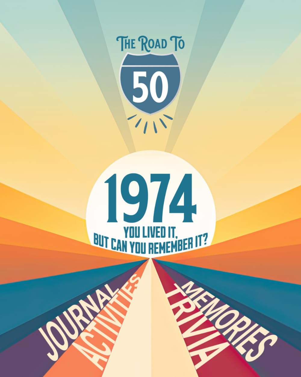 The Road to 50 I Happy 50th Birthday I Fun Trivia, Memories, Journal ...