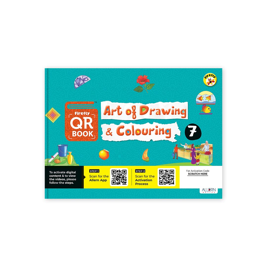Buy QR Book - Art of Drawing & Colouring | CBSE Std. 7 | Firefly ...