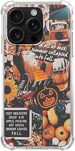 Amazon.com: Dohakemuny Fall Autumn Aesthetic Collage Phone Case Compatible with iPhone 16 Pro ...