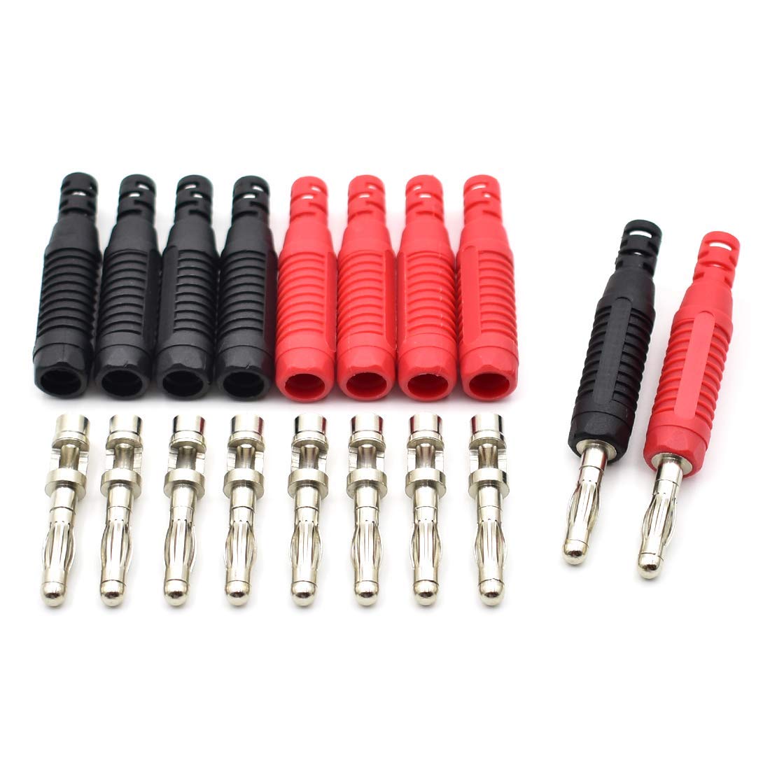10 PCS 4mm Banana Plugs, Solder DIY Banana Plug Male Connectors ...