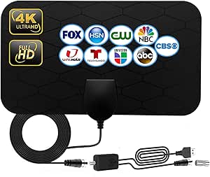 Amazon.com: Antenna TV Digital HD Indoor,Portable TV Antenna for Local ...