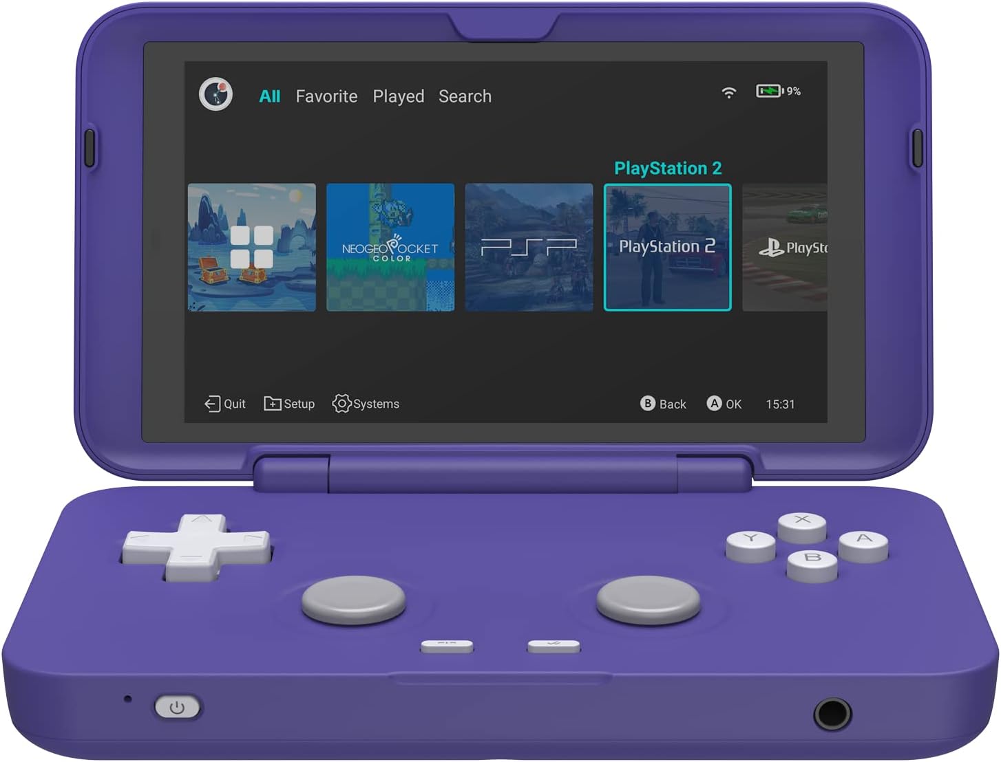 retroid Handheld Pocket Flip Indigo Gaming Console with 8-core ...