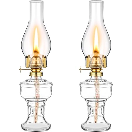 Amazon.com: 2 Pcs Chamber Oil Lamps for Indoor Use Vintage Kerosene ...