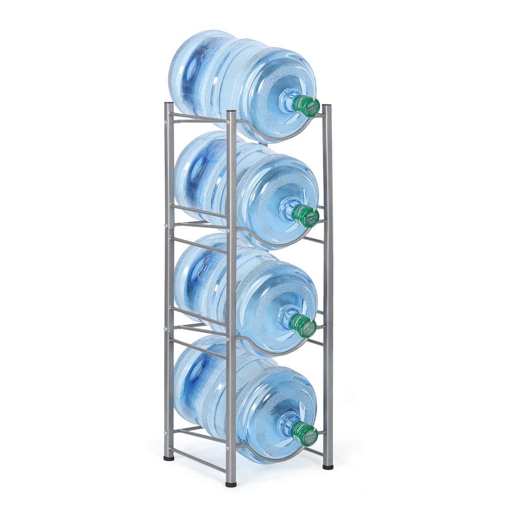 Water Bottle Holder 4-Tier Cooler Jug Rack, 5 Gallon Water Bottle ...