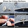 Amazon.com: LXLOVESM 18 Sets Button pins for Jeans Pants,No Sew Instant ...