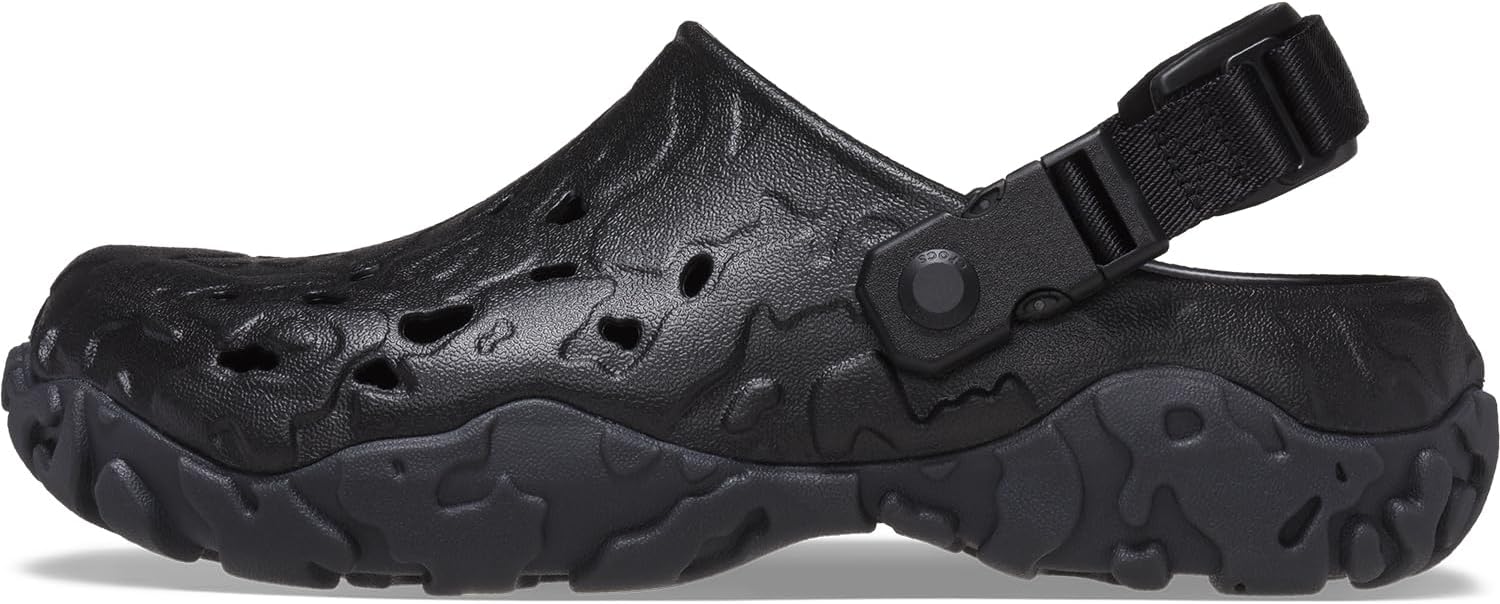 Amazon.com | Crocs Unisex-Adult All-Terrain Atlas Clogs, Black/Black, 4 ...