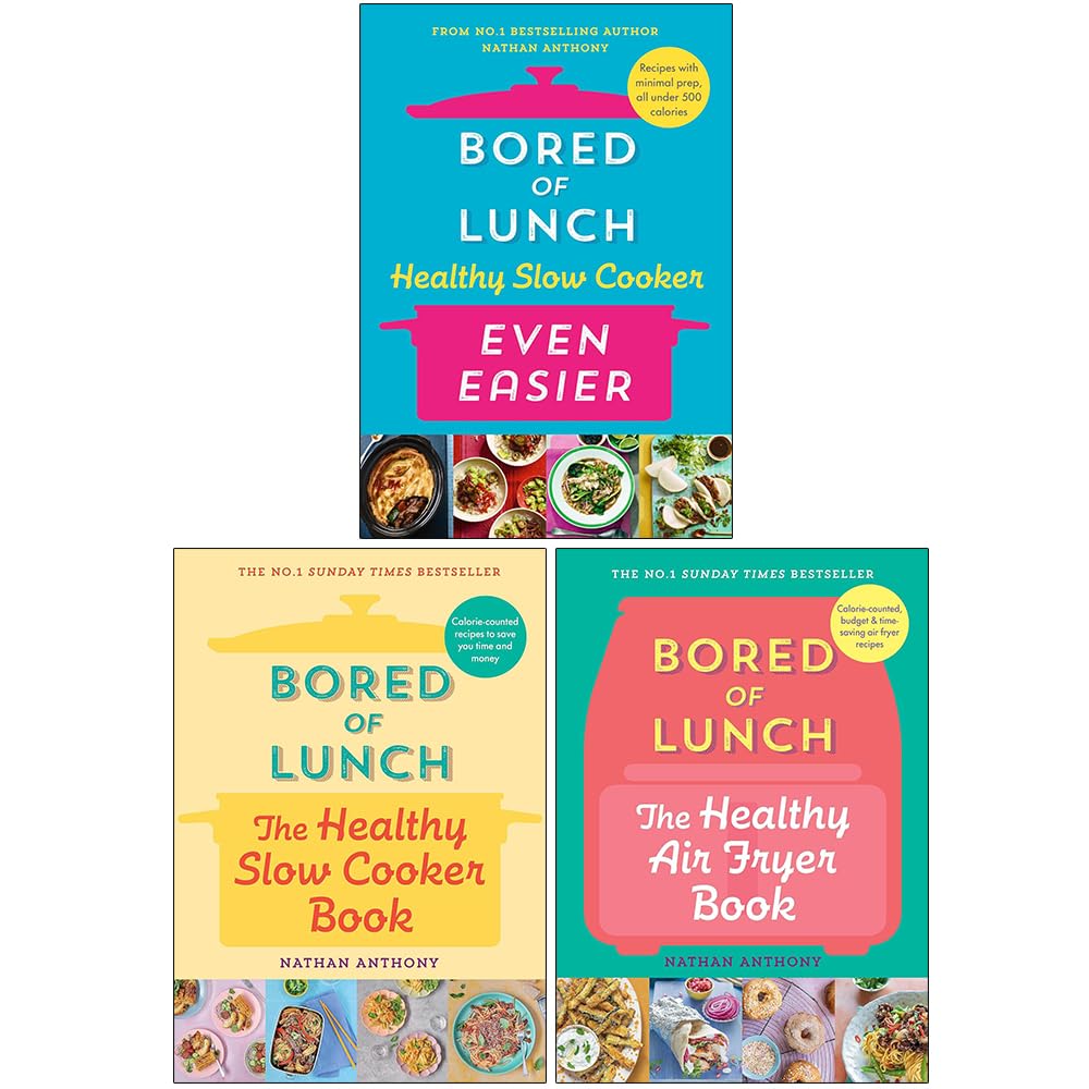 Nathan Anthony Bored of Lunch Collection 3 Books Set (Healthy Slow ...