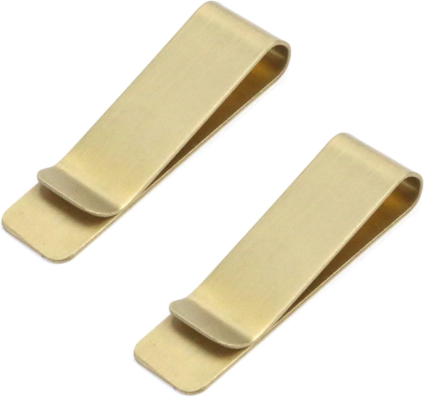 Amazon.com: Mewutal 2PCS Metal Money Clip Gold Pen Clip Brass Credit ...