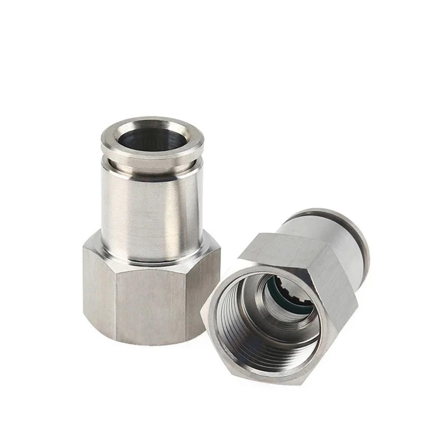 Amazon.com: 304 Stainless Steel Air Hose Fitting PCF Pneumatic Quick ...