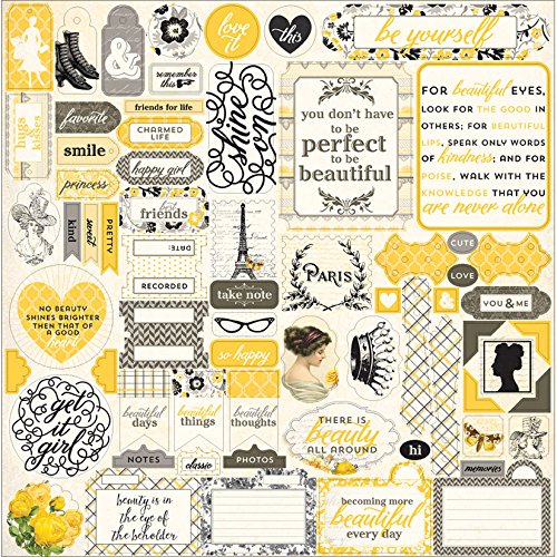 Authentique Paper Beauty Cardstock Stickers, 12 x 12-Inch : Amazon.in ...