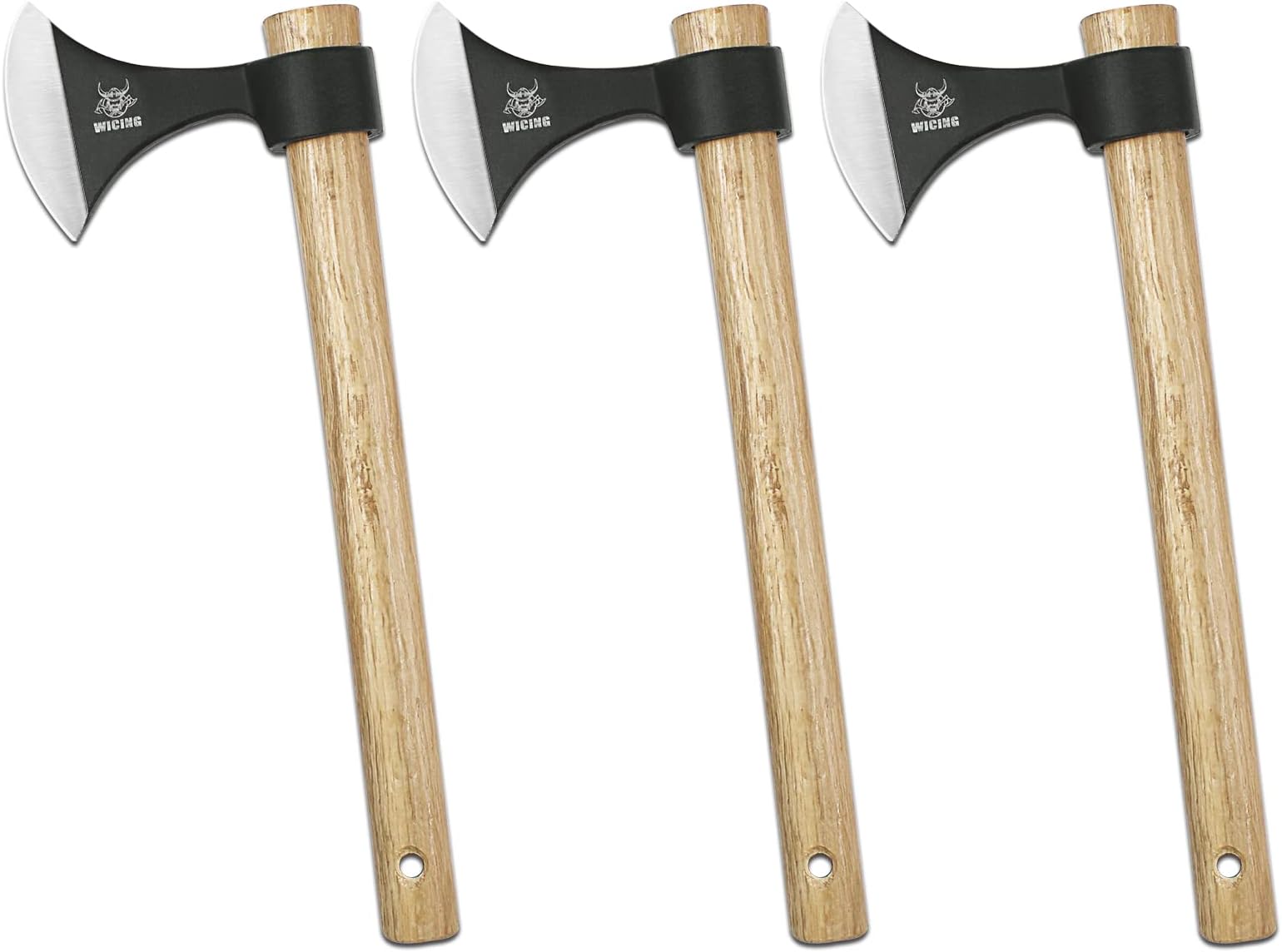 Amazon.com : WICING Throwing Axes 3 Pack, 16.2-inch Throwing Tomahawks ...
