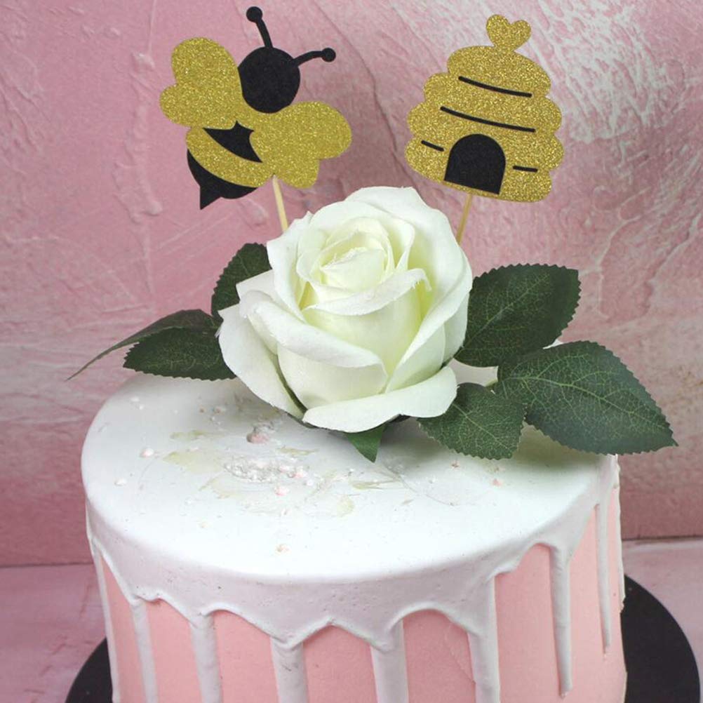 Buy PRETYZOOM Bumble Bee Smash Cake Kit First Birthday Glitter One ...