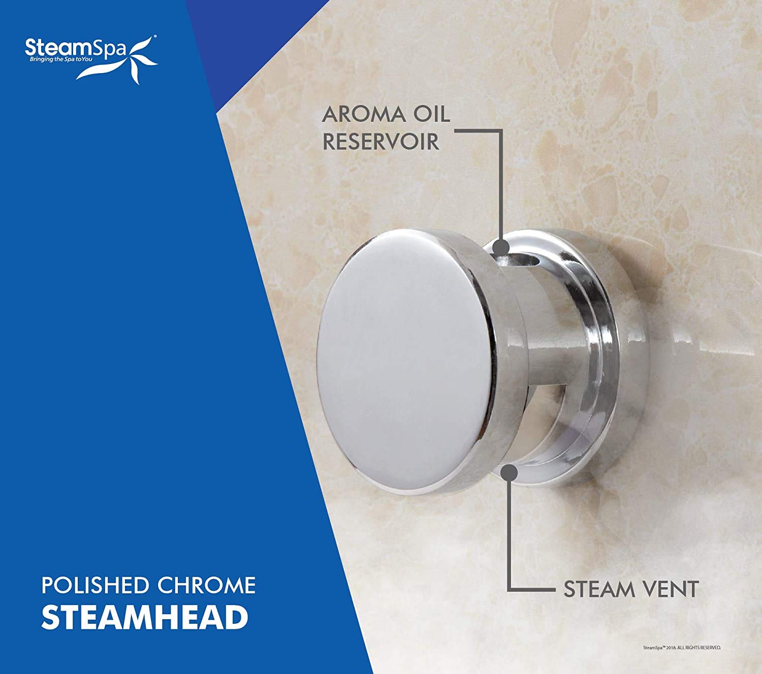 Steam Shower Generator Kit System | Polished Chrome Steam Shower Head ...