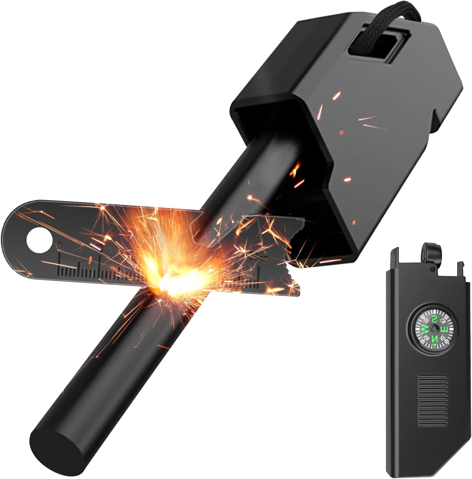 bayite Striker-Pro High Speed Steel HSS Striker for Ferro Rod Fire ...