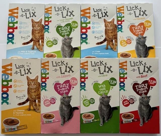 Webbox Lick-e-Lix Cat Treats - Variety Pack : Amazon.co.uk: Grocery