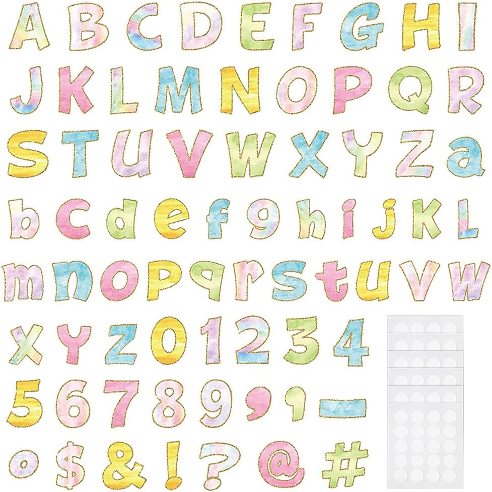 Amazon.com: 216Pcs Pastel Bulletin Board Letters for Classroom - 4 ...