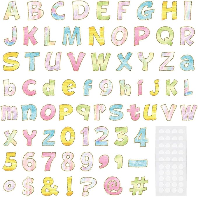 Amazon.com: 216Pcs Pastel Bulletin Board Letters for Classroom - 4 ...