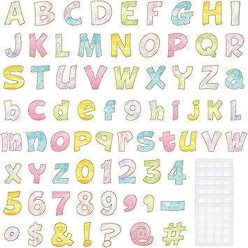 Amazon.com: 216Pcs Pastel Bulletin Board Letters for Classroom - 4 ...