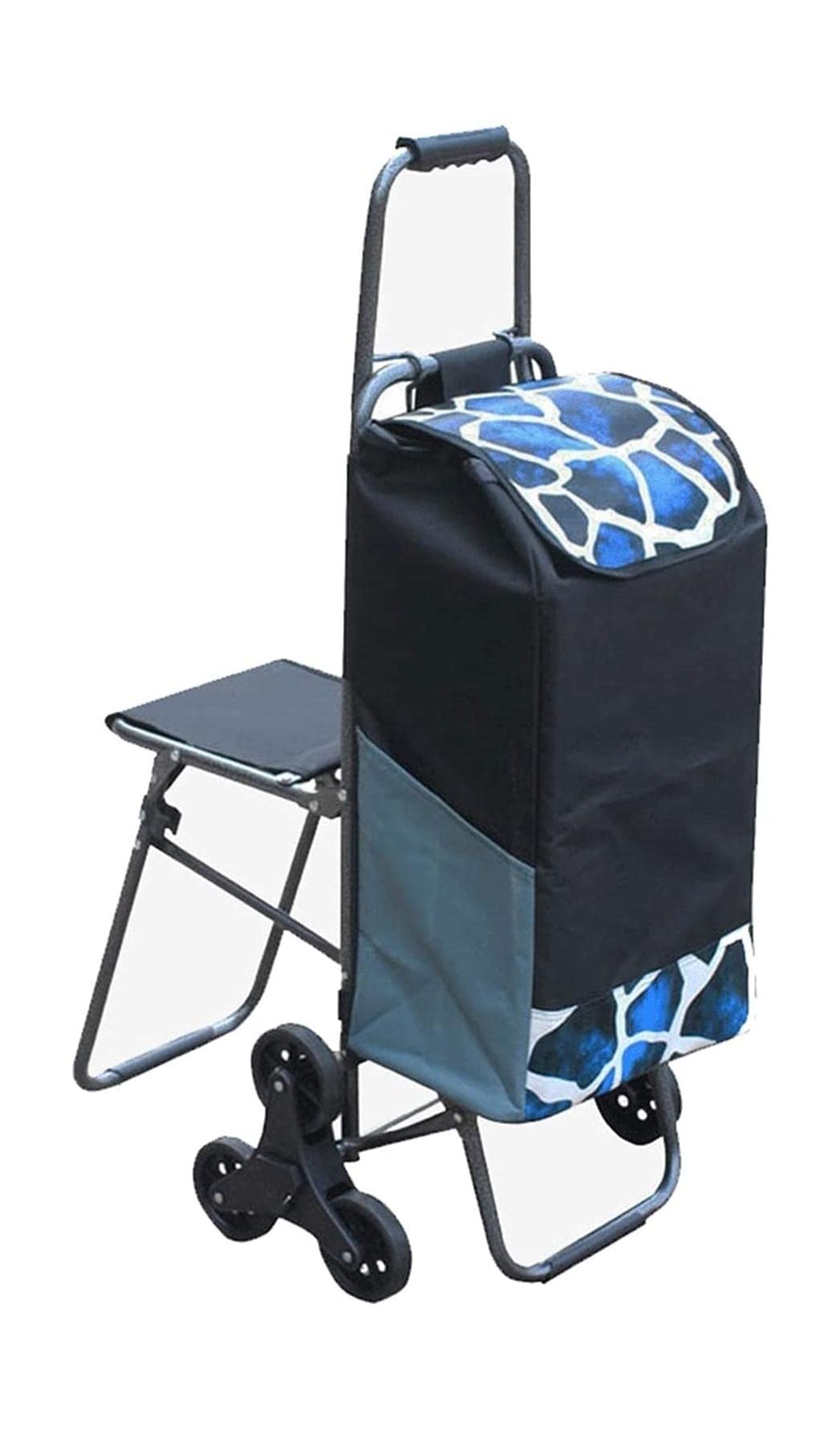 Quanli Folding Shopping Trolleyshopping Cart Trolley With Stool Seat ...