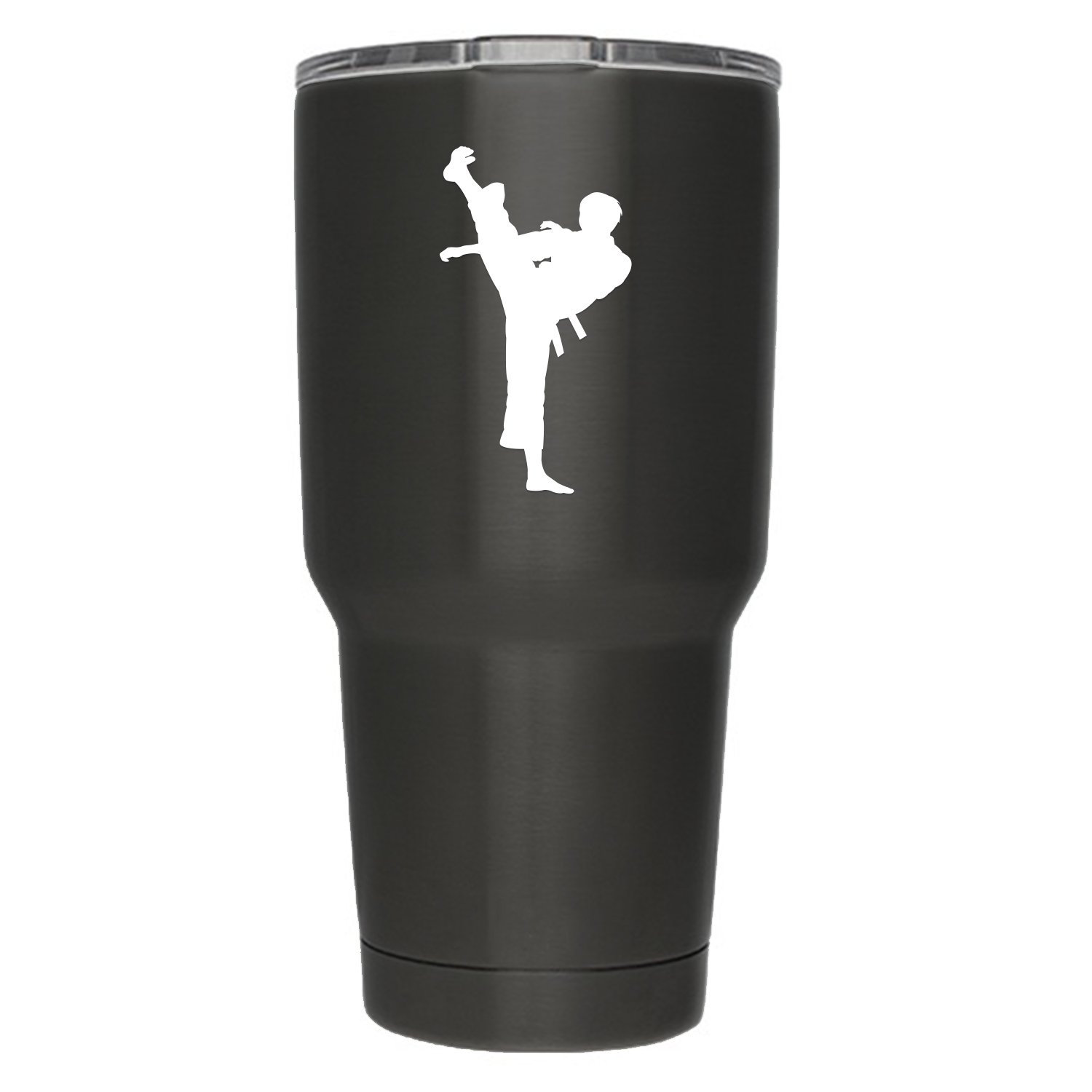 Amazon.com - Karate Kick White Vinyl Decal Sticker | 2-Pack | Premium ...