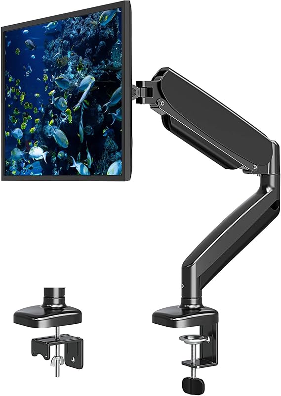 Amazon.com: MOUNT PRO Single Monitor Desk Mount - Articulating Gas ...