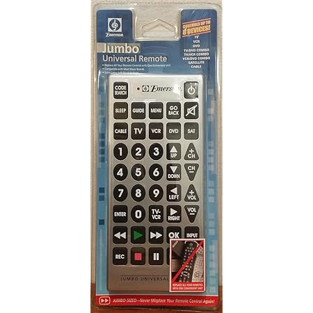 Amazon.com: 8 in 1 Jumbo Universal Remote - Control up to 8 Devices ...
