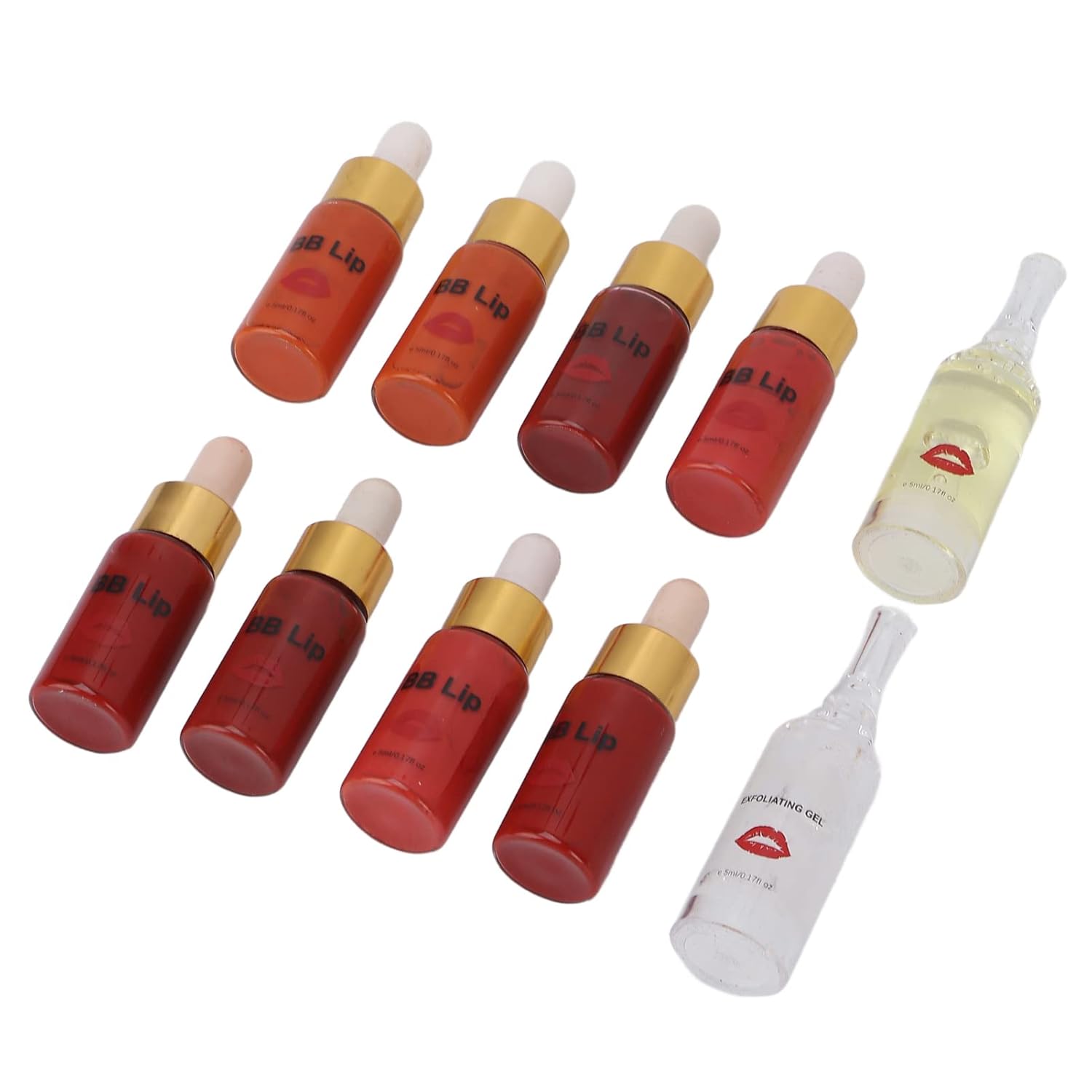 Juego de suero de ampolla de brillo labial, pigmentos orgánicos para ...