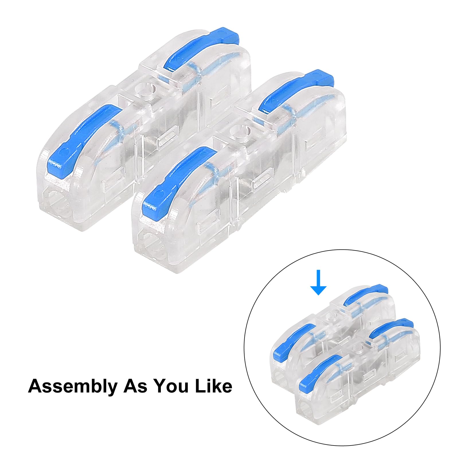 Snapklik.com : 20pcs Lever Nuts Wire Connectors, Electric Wire Splice ...