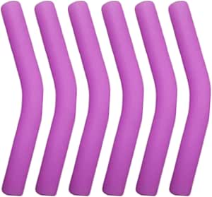 Amazon.com: 6Pcs Silicone Straw Tips, 8mm Metal Straw Tips, Silicone ...