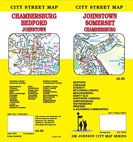 Johnstown / Somerset / Cambria & Somerset Counties, PA Street Map: GM ...
