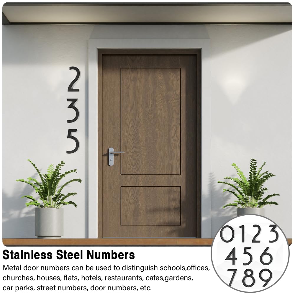 Snapklik.com : Ukontagood 12 Inch Modern Floating House Numbers For Outside