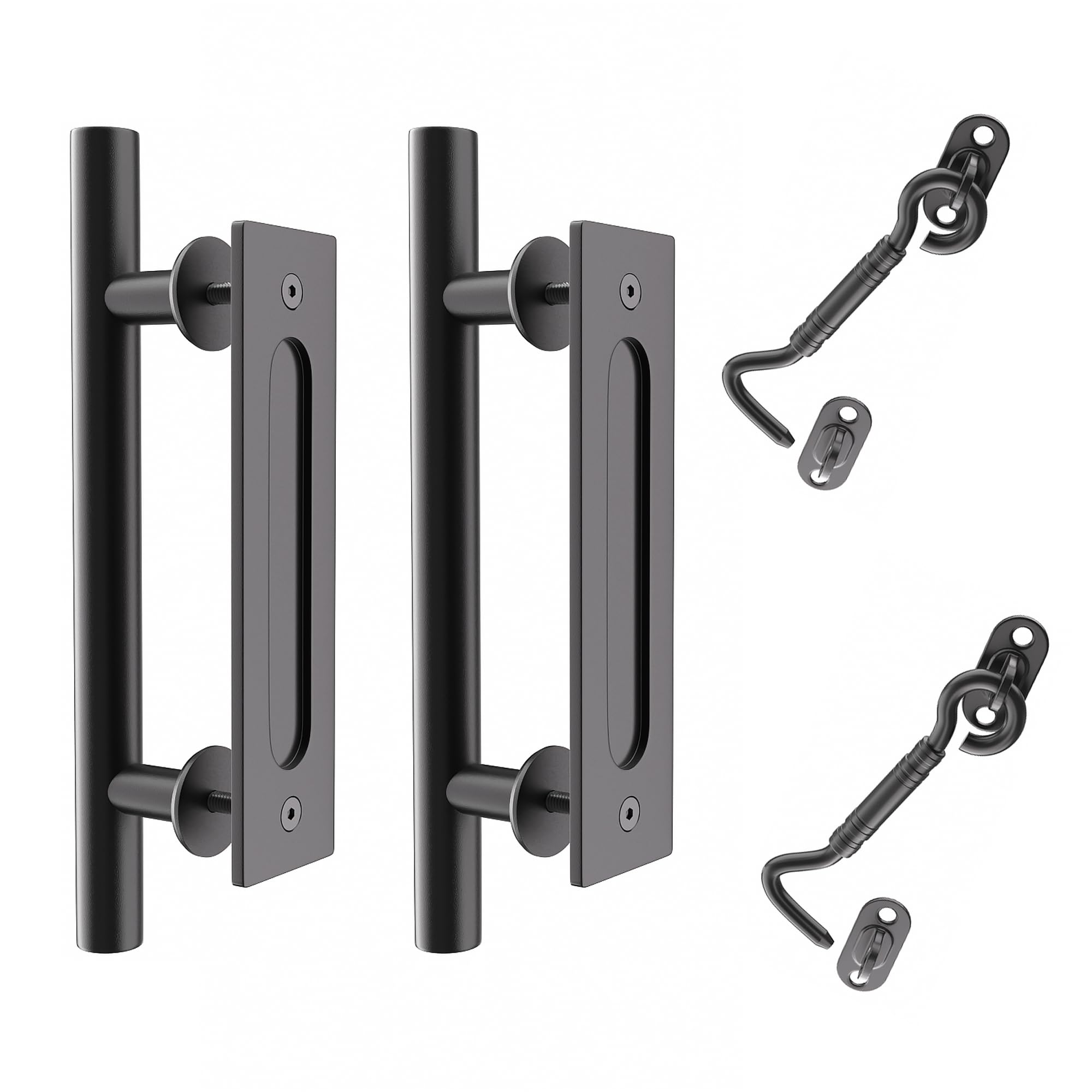 SANKEYTEW 2 Pack 30CM Sliding Door Handles,Double Sided Barn Door ...