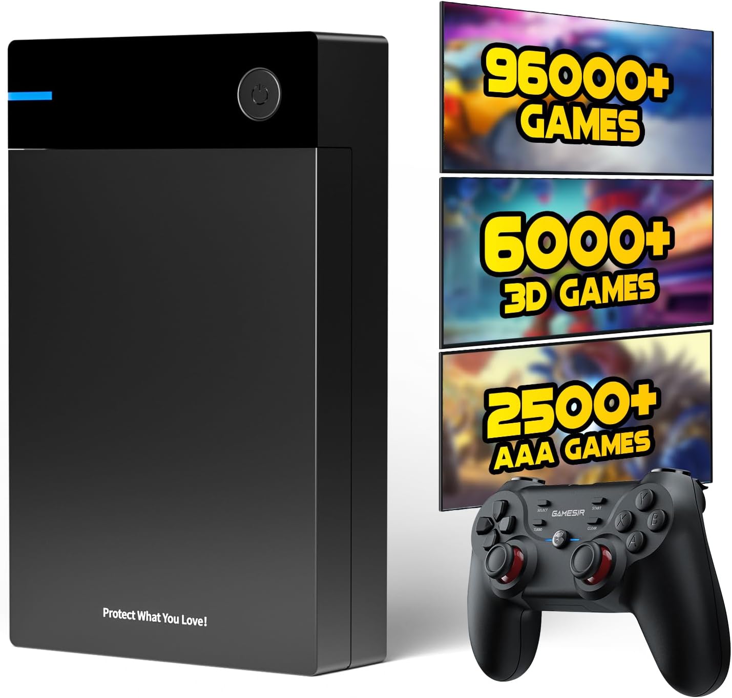 Amazon.com: Kinhank 12T HDD Retro Gaming Hard Drive with 96000+ Classic ...