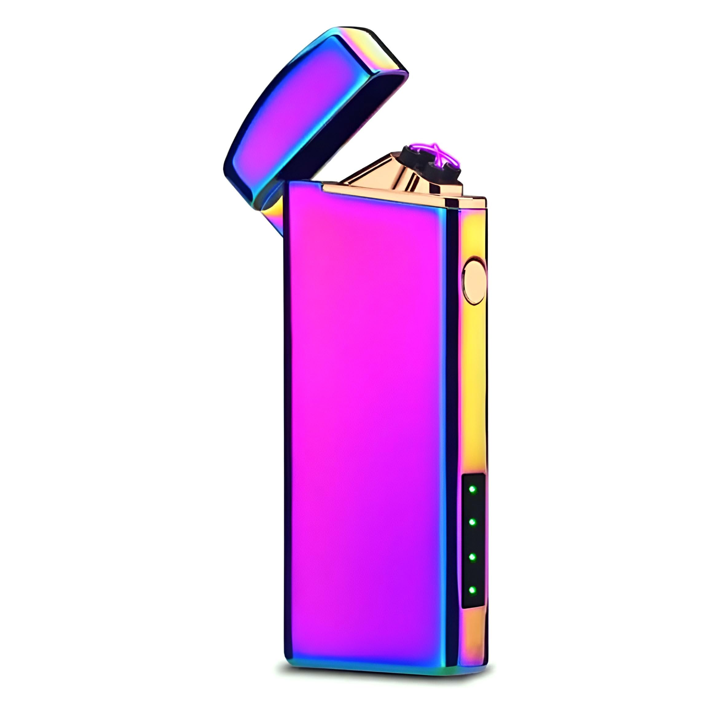 JJ Lighter, Electric Lighter with Battery Display USB Rechargeable Arc ...