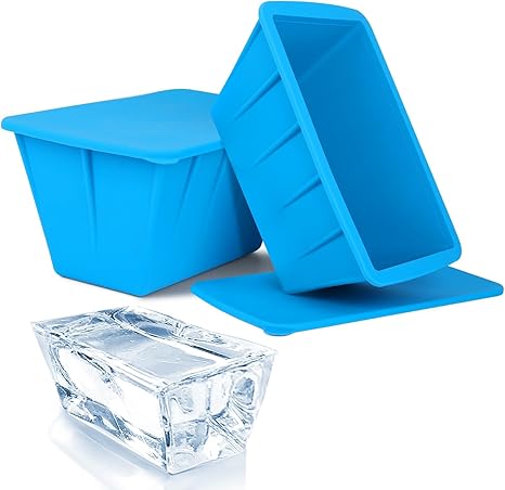 Amazon.com: MOFEEZ Ice Block Mold 2 Pack, Extar Large Ice Molds Making ...