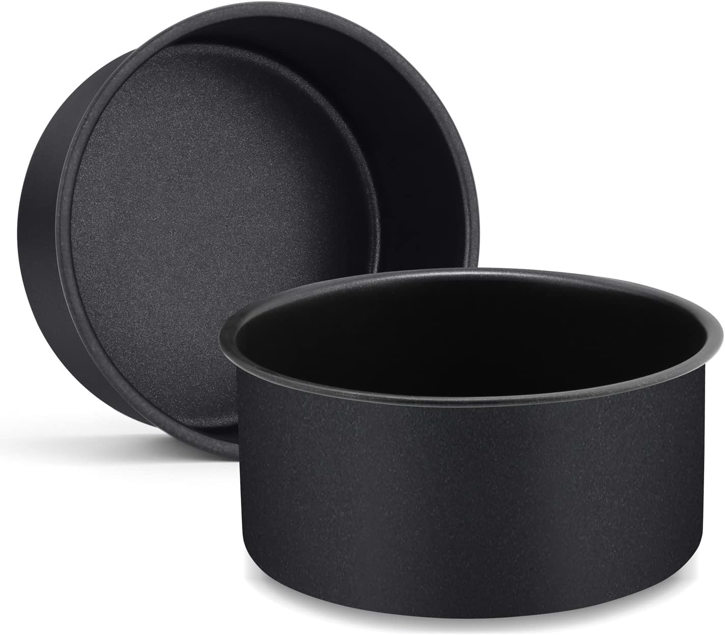 HaWare 6 inch Deep Cake Tin, Stainless Steel Non-Stick Baking Pan Set ...