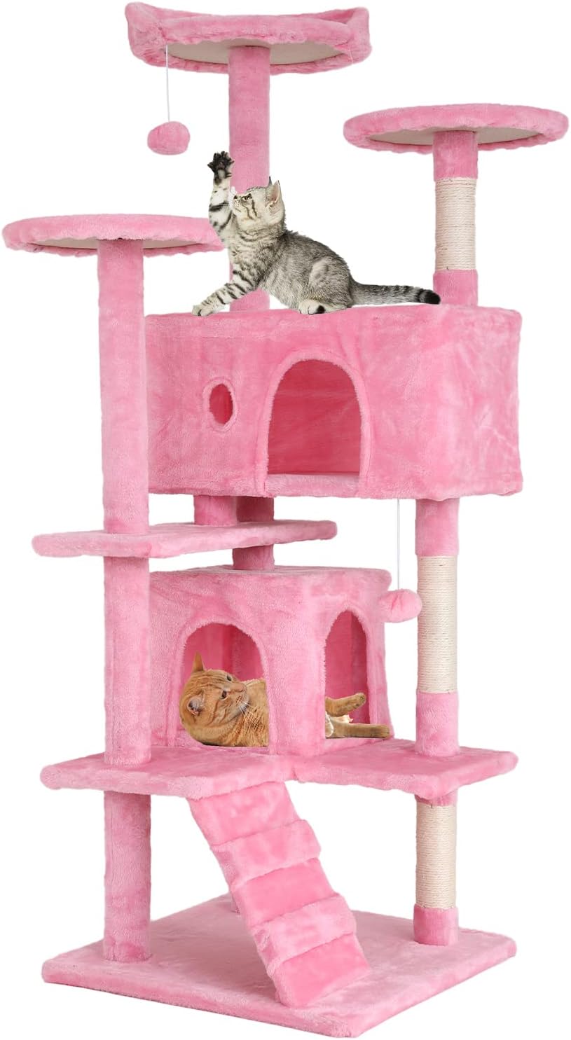 Amazon.com : Moon Cat Tree with Hammock for Indoor Cat Climbing 41 ...