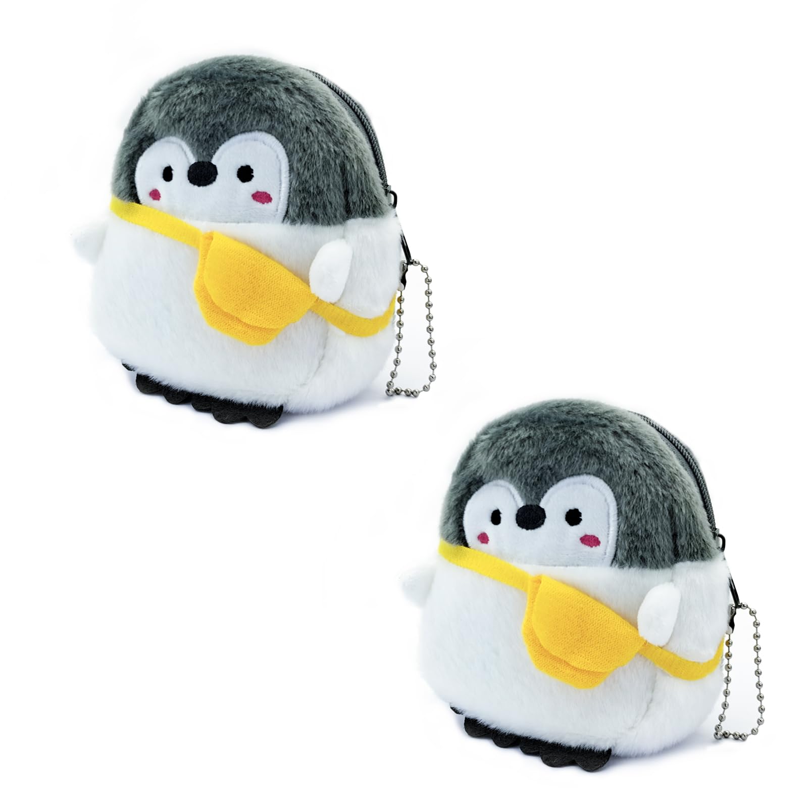 Amazon.com: WisePoint Coin Purse, 2PCS Plush Coin Pouch Cute Coin ...