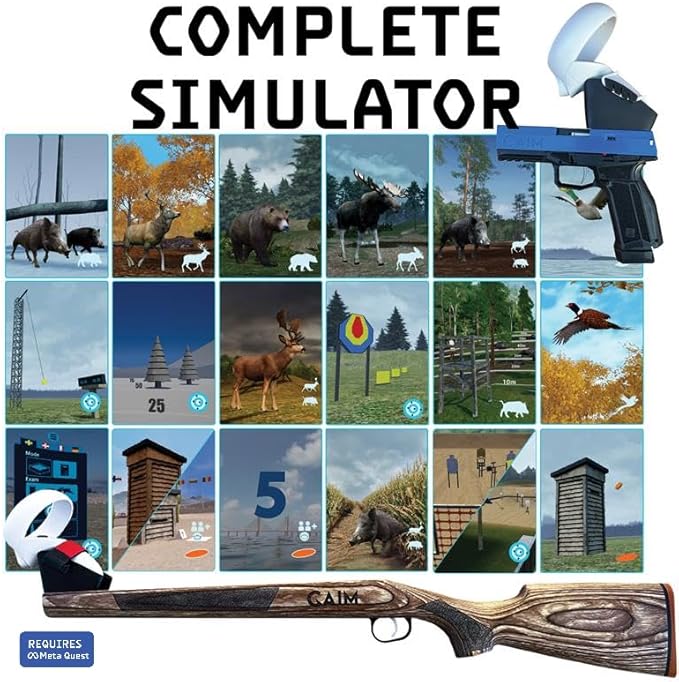 Amazon.com: GAIM Complete Virtual Reality Simulator | Hunting and Sport ...