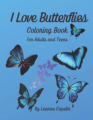Amazon.com: I Love Butterflies Coloring Book: Butterfly coloring book ...