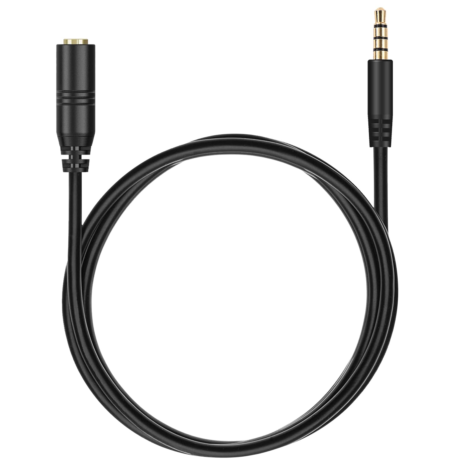 Headphone Extension Cable 3.5mm TRRS Male to TRRS Female Stereo Audio ...