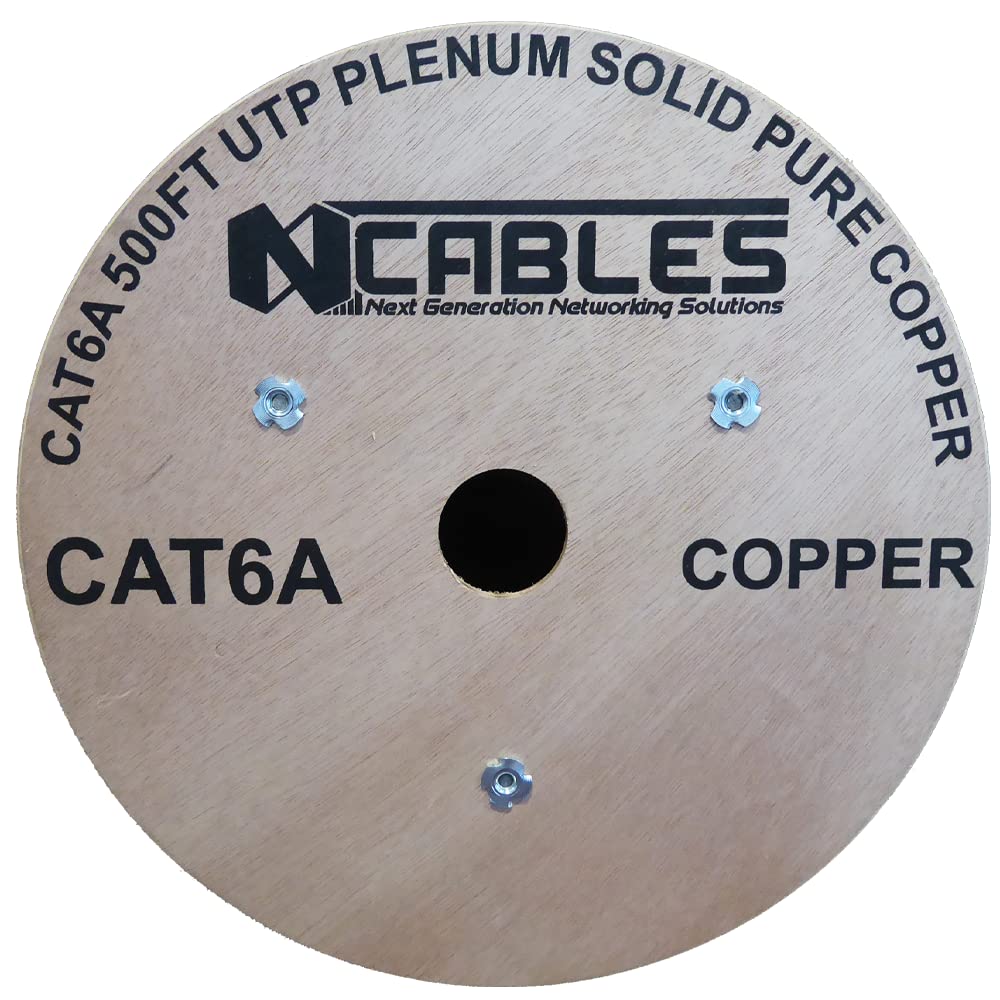 Amazon.com: N CABLES Next Generation Networking Solutions Cat6A Plenum ...