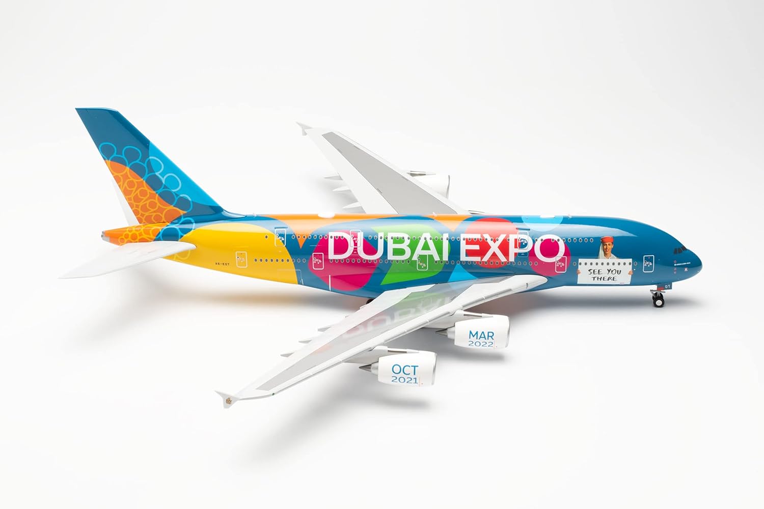 Amazon.com: Herpa Emirates A380 1/200 EXPO 2020 Be Part Of The Magic ...