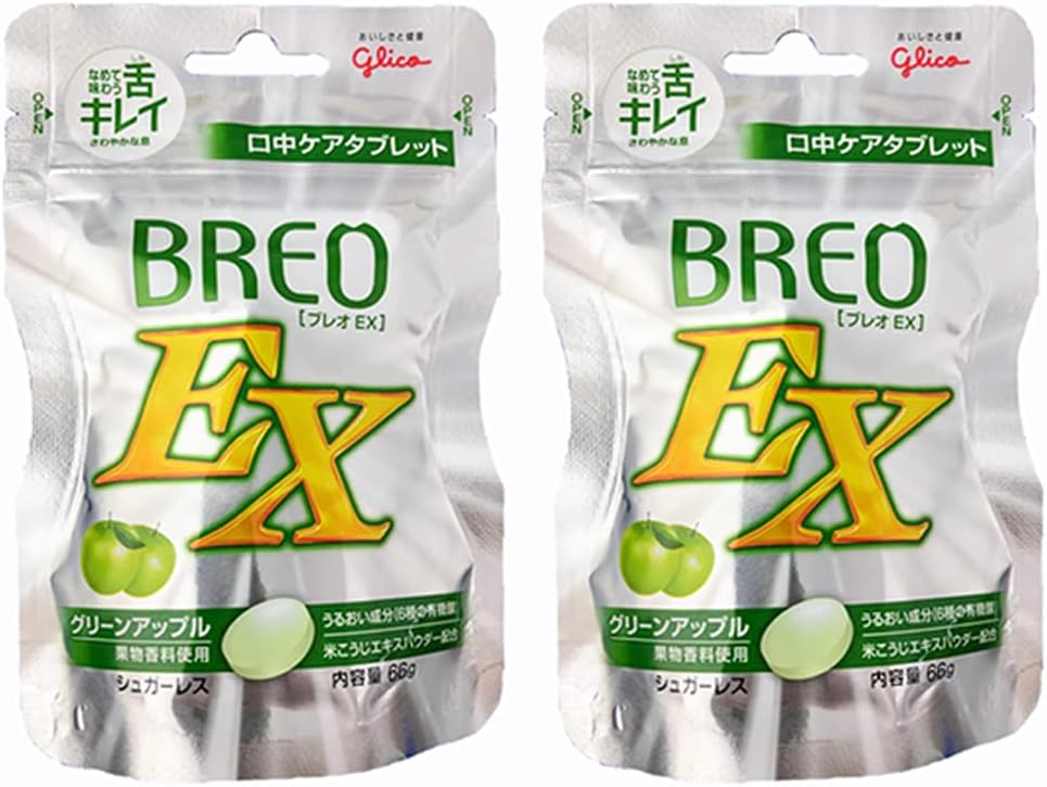 Amazon.co.jp: グリコ ブレオEX 66g × 2袋 グリーンアップル : ドラッグストア