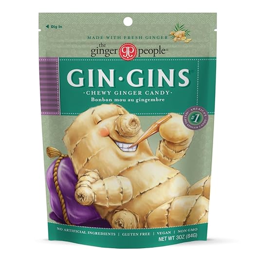 Amazon.com : GIN GINS Original Ginger Chews – Natural Fresh Ginger ...