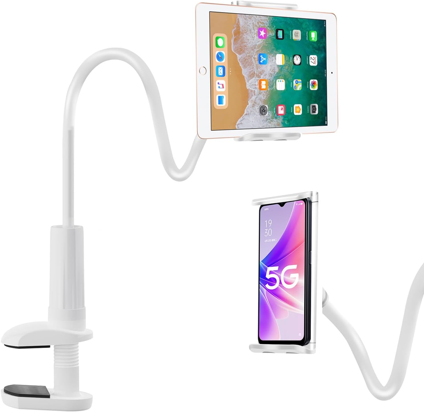 Amazon.com: ZUYEE Gooseneck Tablet Holder for Bed 4-10.5" Devices iPad ...